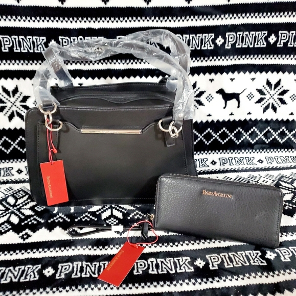 Enzo Angiolini | Bags | Enzo Angiolini Black Purse Wallet Set Nwt ...